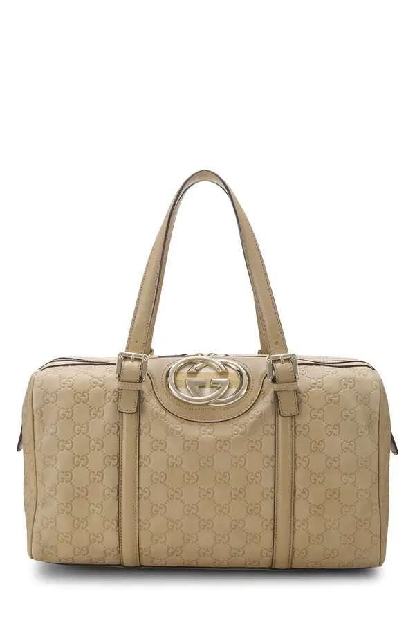 Gucci Guccissima Web Boston Handbag