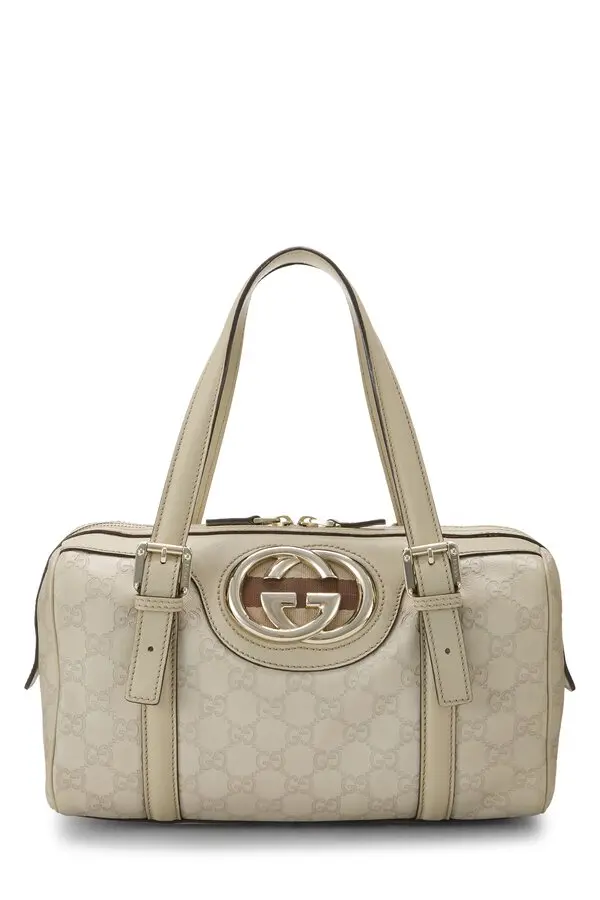 Gucci Ssima Web Britt Boston Bag
