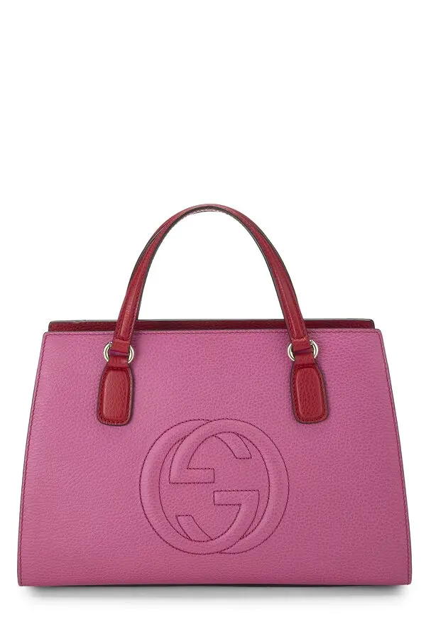 Gucci Multicolor Grained Leather Soho Handbag Large