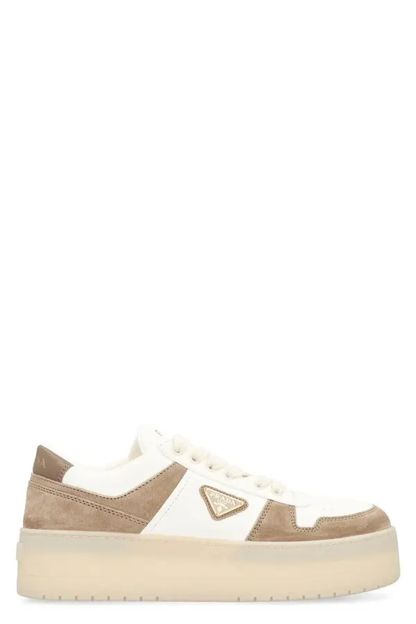 Prada Sneakers Downtown Bold In Napa And Suede Leather