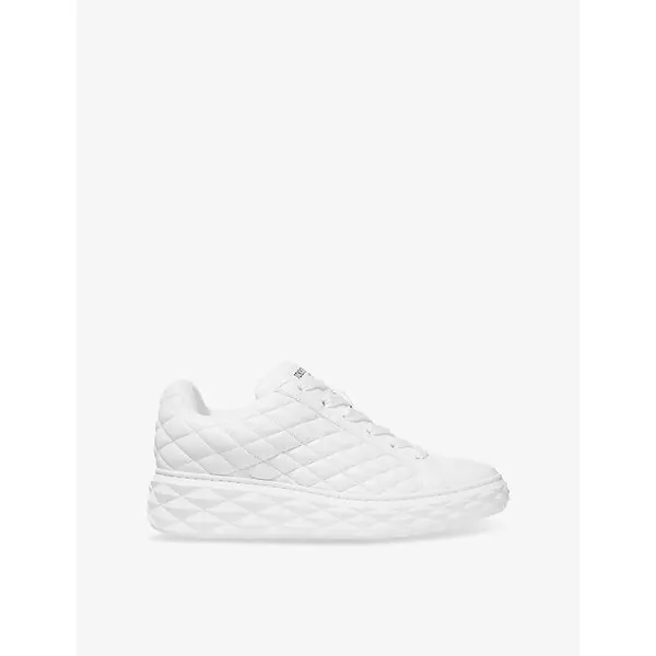 JIMMY CHOO Diamond Maxi Quilted Leather Trainers