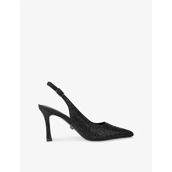 Carvela Corletta Woven Heeled Slingback Courts