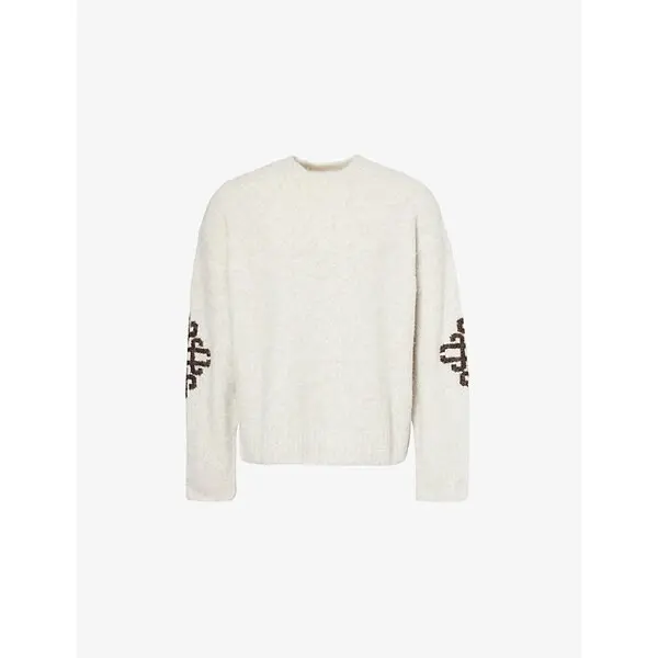 THE COUTURE CLUB Emblem Brushed Knitted Jumper