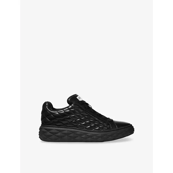 JIMMY CHOO Diamond Maxi Quilted Leather Trainers