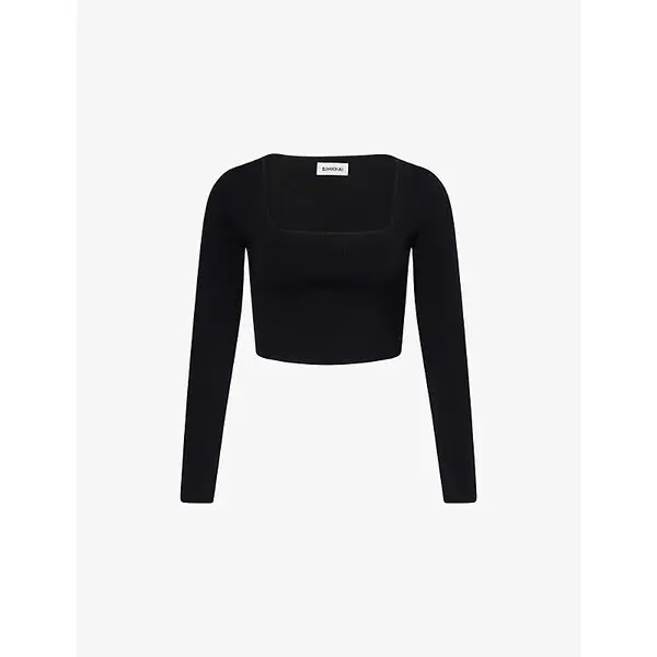 Simkhai Halstin Cropped Knitted Top