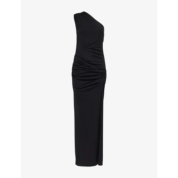 Remain Birger Christensen Ninka One-shoulder Woven Maxi Dress
