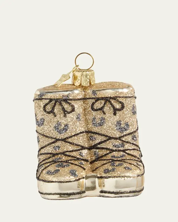 VONDELS Panther Snow Boots Christmas Ornament