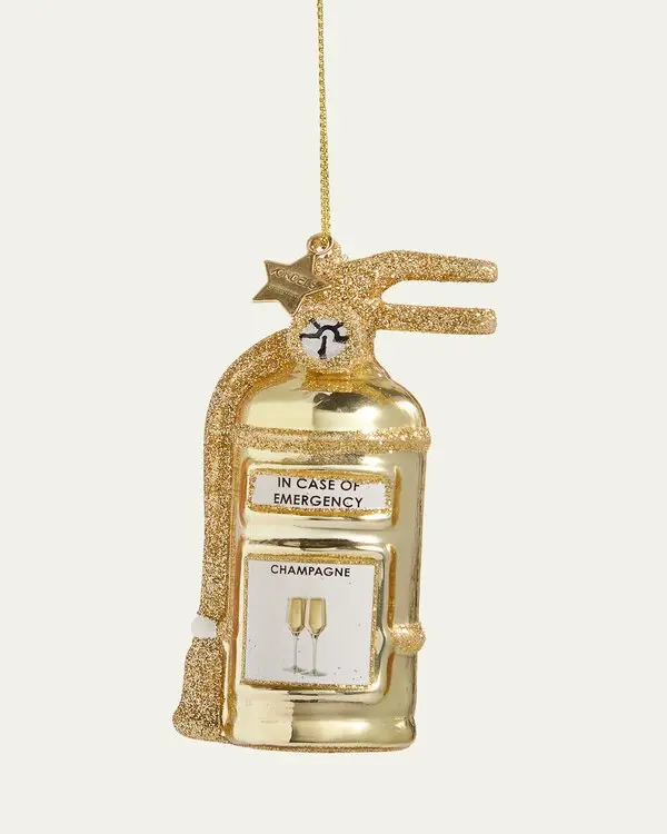 VONDELS Champagne Case Of Emergency Christmas Ornament