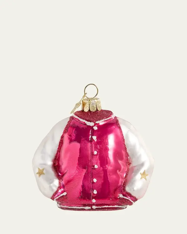 VONDELS Raspberry Bomber Jacket Christmas Ornament