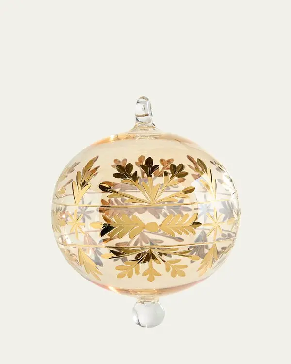Bergdorf Goodman Snowflake Clear Christmas Ornament