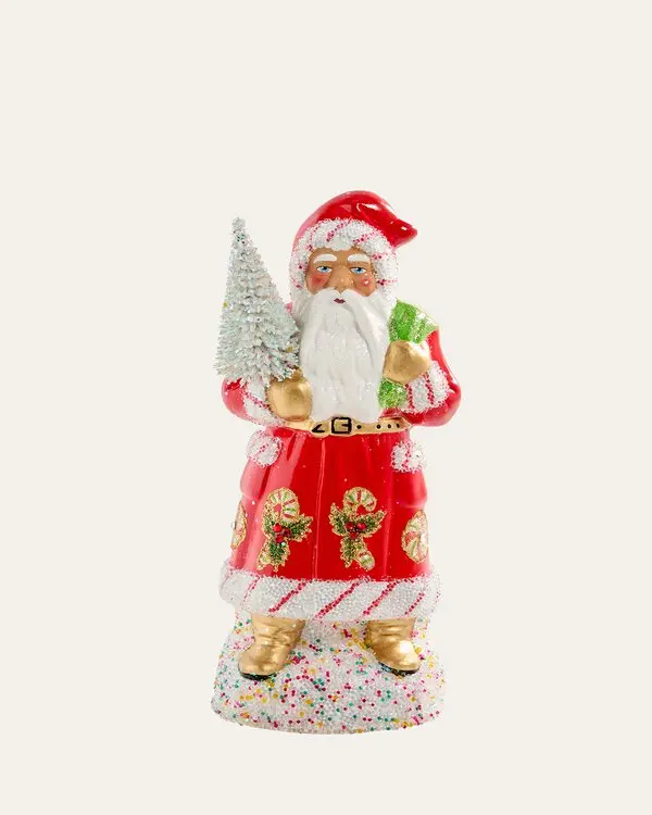 INO SCHALLER Small Candy Cane Santa