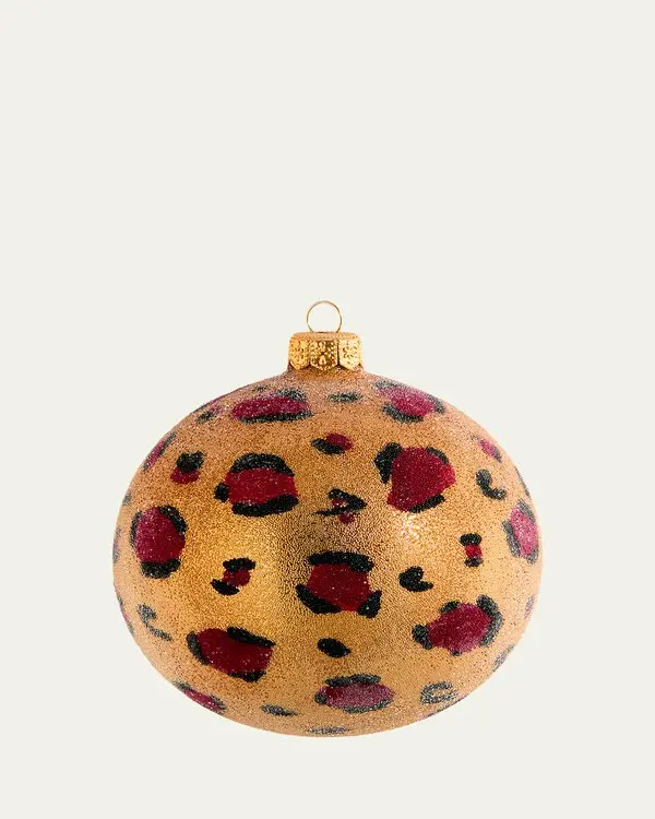 Bergdorf Goodman Leopard Ball Ornament