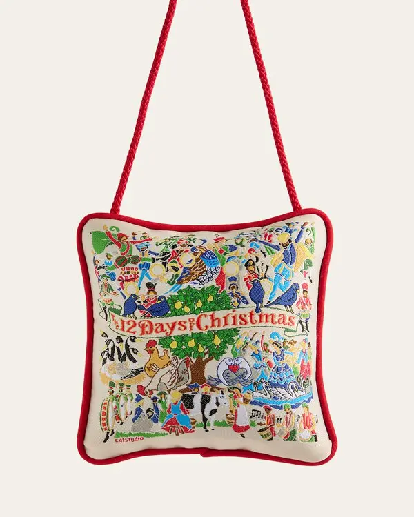 CATSTUDIO 12 Days Of Christmas Mini Pillow Ornament