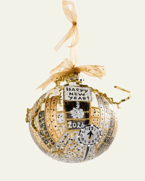 NANCY GEORGE-MICHALSON Happy New Year 2026 Christmas Ornament