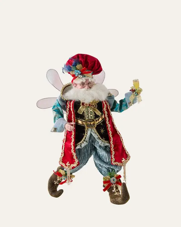 MARK ROBERTS Large Toast To Santa Fairy Figurine