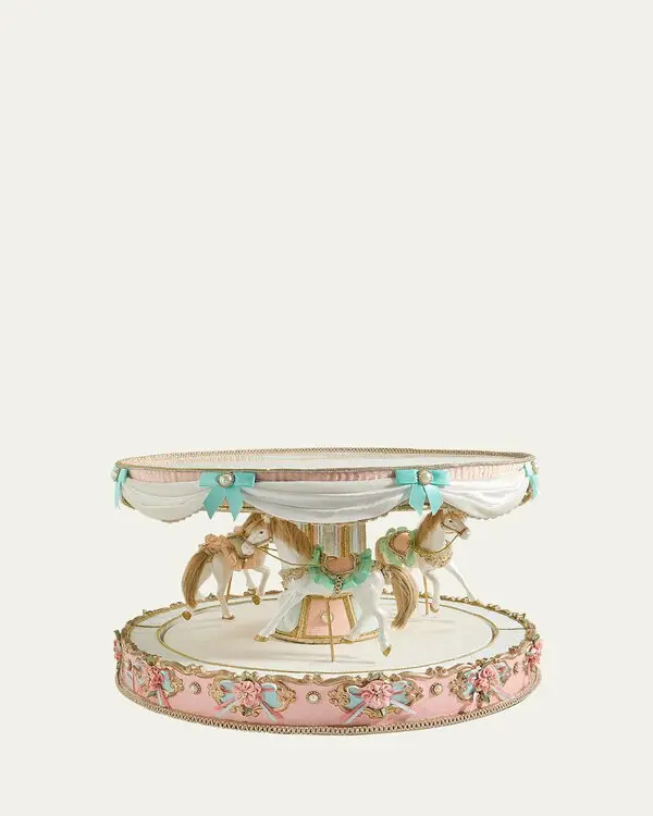 KATHERINE'S COLLECTION Joyeux Noel Carousel Server
