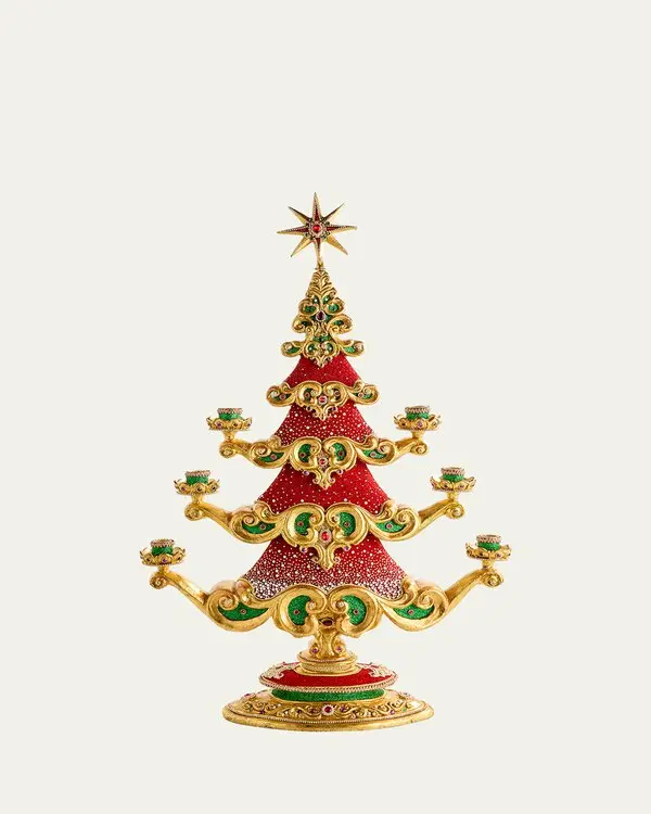 KATHERINE'S COLLECTION Royal Christmas Ball Tree Tabletop Decoration