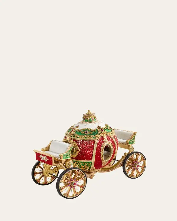 KATHERINE'S COLLECTION Limited Edition Royal Christmas Ball Ornament Carriage