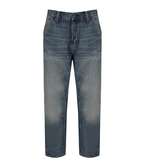 Carhartt Work In Progress Single Knee Worn Washed Jeans