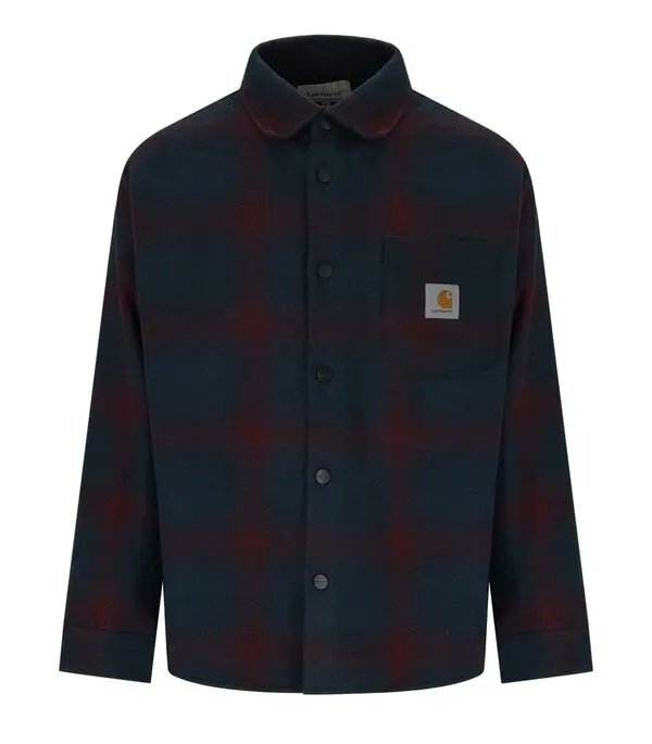 Carhartt Work In Progress Brennan Check Teal Shirt Jacket