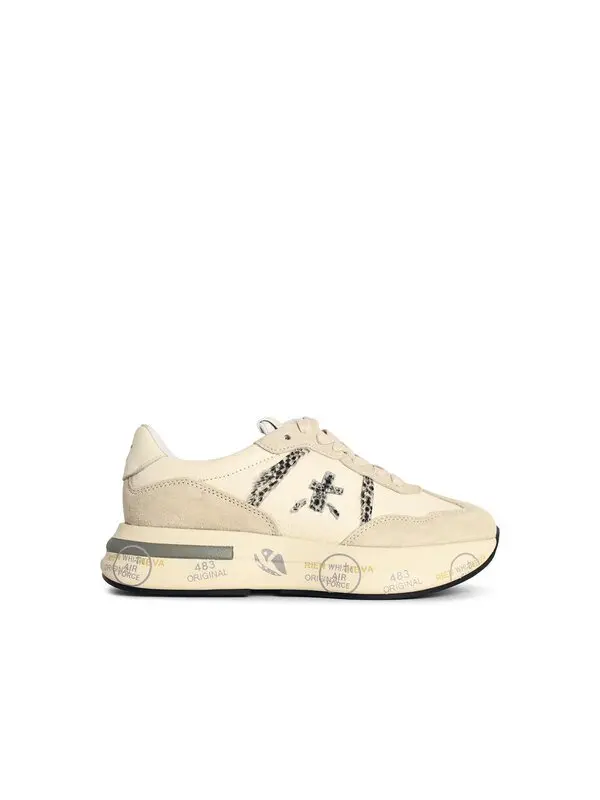 Premiata Cassie 7682' Lear Blend Sneakers Off White