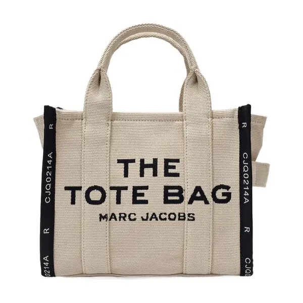 Marc Jacobs The Small Tote Bag Jacquard Warm Sand Cotton