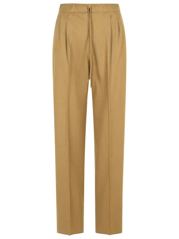 Max Mara Gatti Cashmere Drawstring Trousers - Brown