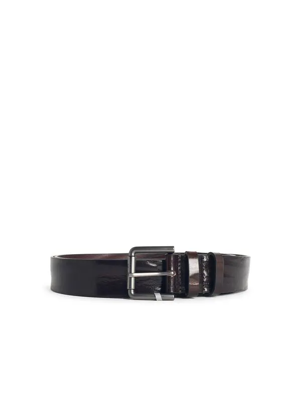 Max Mara Buckle 40 X' Long Belt In Bronze Lear