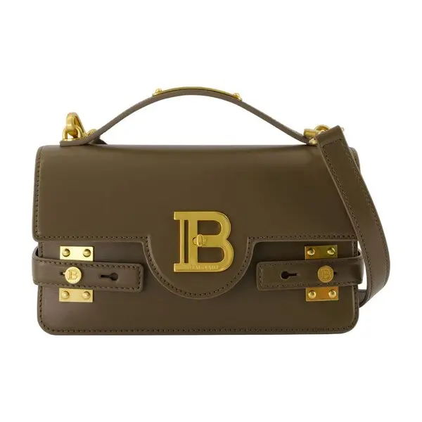 Balmain B Buzz 24 Shoulder Bag Leather