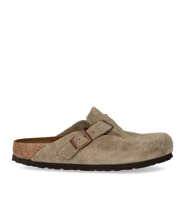 BIRKENSTOCK Boston Soft Footbed Taupe Clog