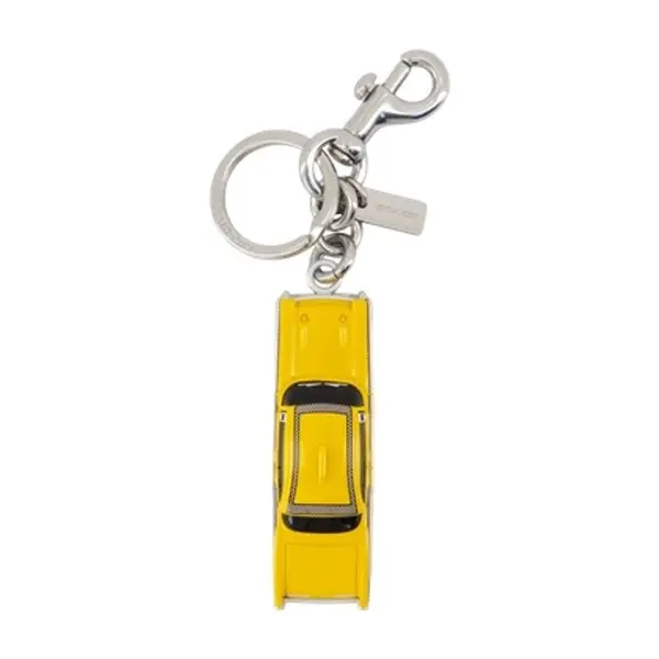 Coach Small Taxi Keyring Acetate Multi