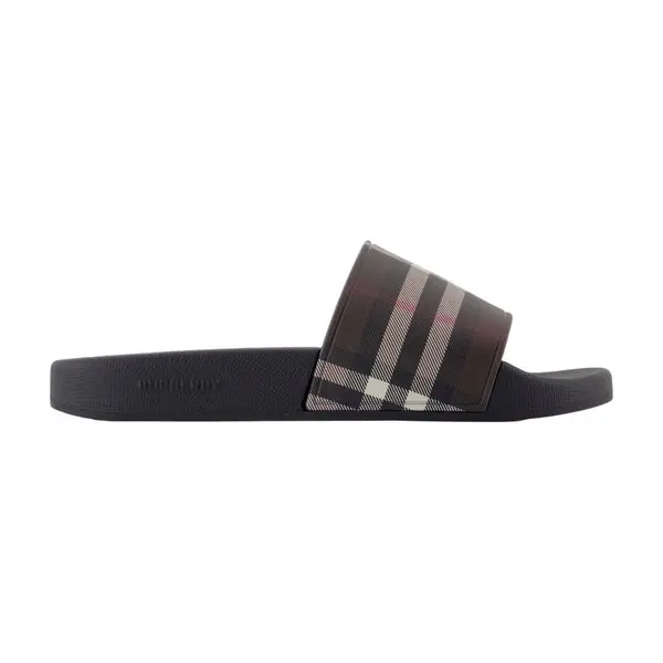 Burberry Furley Large Check Sandals Synthetic