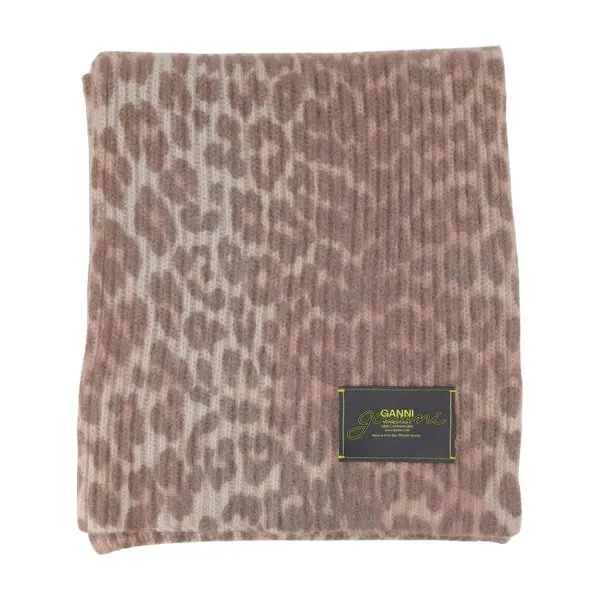 GANNI Graphic Scarf Wool
