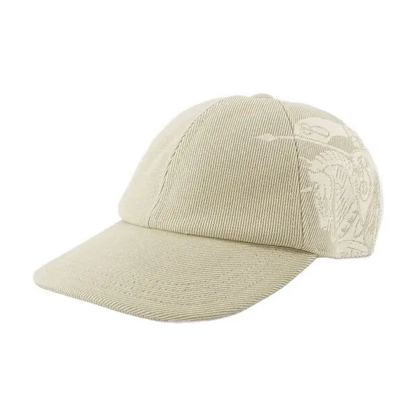 Burberry Ekd Twill Cap Synthetic