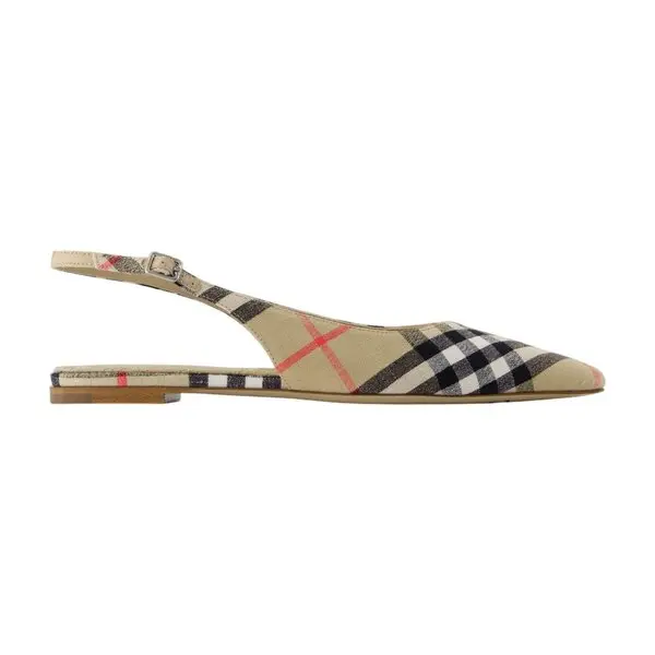 Burberry Dame 05 Slingbacks Linen