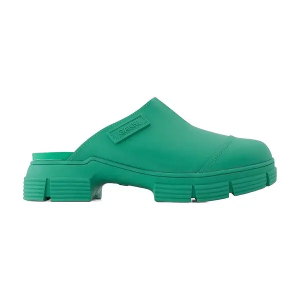 GANNI Recycled Rubber Retro Mules