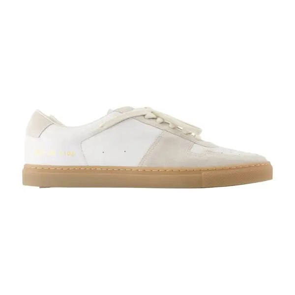 COMMON PROJECTS Bball Slim Gum Sole Sneakers Leather