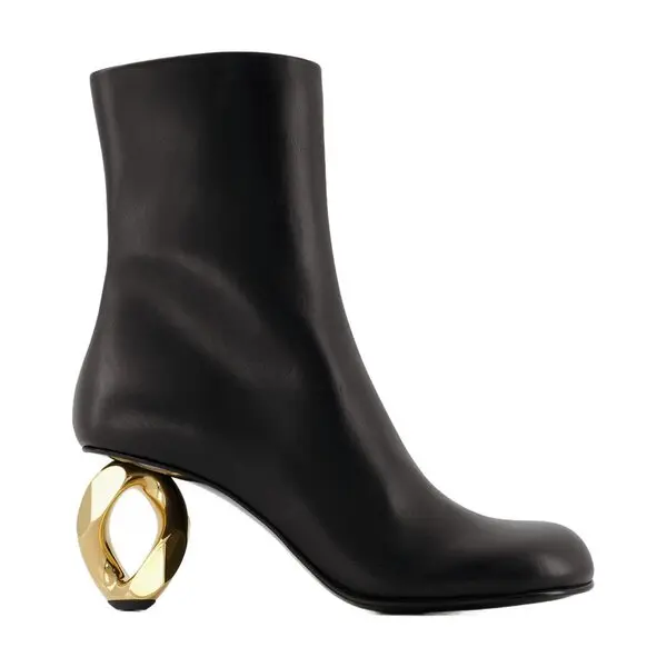 JW Anderson Chain Ankle Boots In Leather
