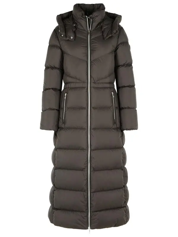 Moose Knuckles Belle' Long Nylon Down Jacket