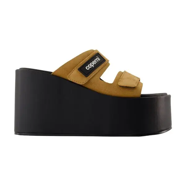 Coperni Patch Sandals Leather /brown