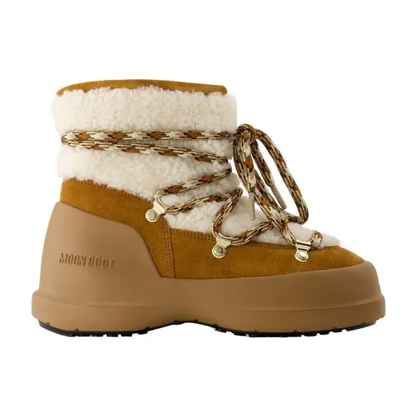 Moon Boot Luna Boots Leather /white
