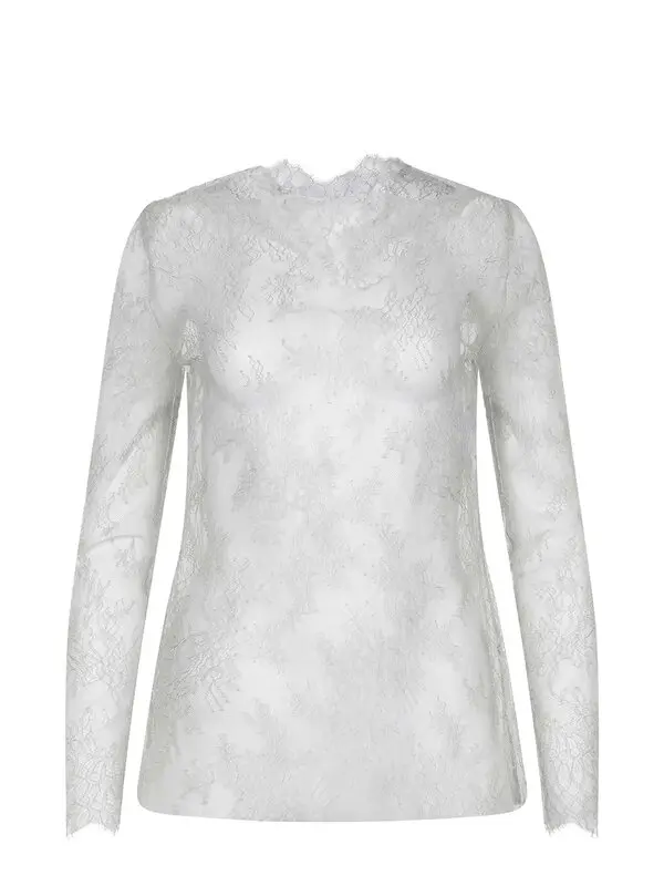 Alberta Ferretti Top Made Of Lace