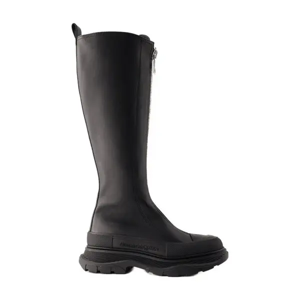 Alexander McQueen Tread Slick Boots Leather