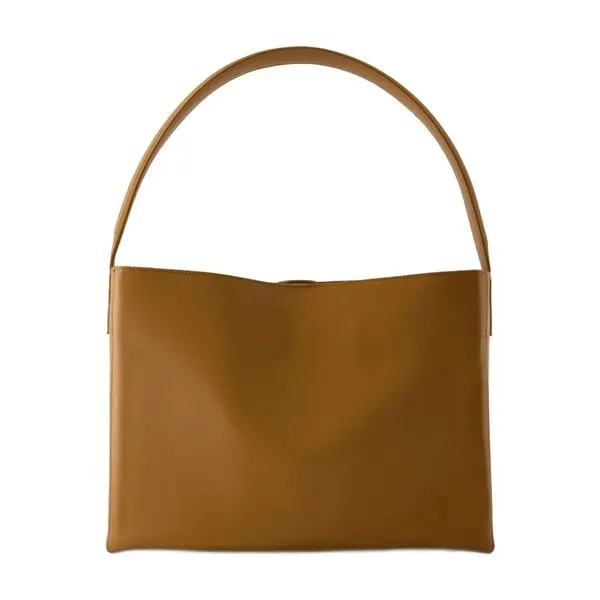 INES DE LA FRESSANGE PARIS Leonore L Shoulder Bag Leather Camel