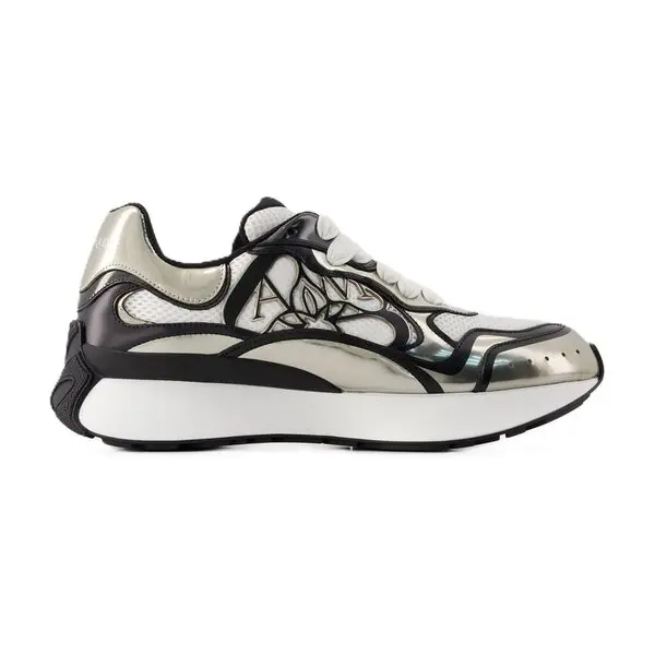 Alexander McQueen Sprint Runner Sneakers Leather /black