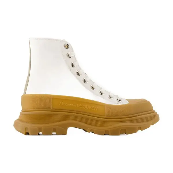 Alexander McQueen Tread Ankle Boots Alexander Mc Queen Calfskin