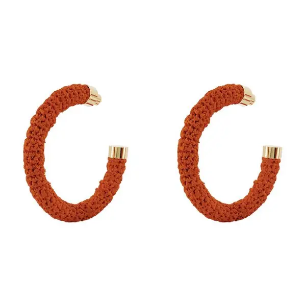 Jacquemus Les Creoles Raphia Earring Raphia