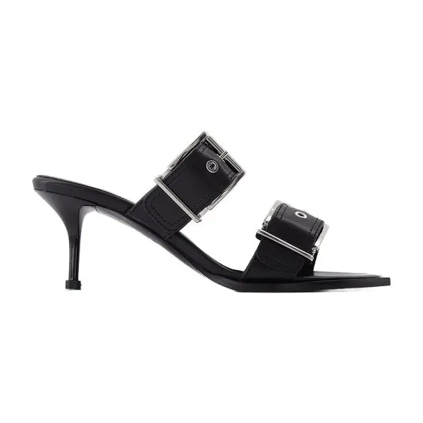 Alexander McQueen Silver And White Leather Pumps