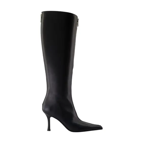 Alexander Wang Vera 85mm Knee High Zip Boots Leather