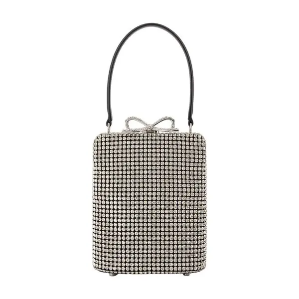 SELF-PORTRAIT Crystal Fishnet Bag Synthetic